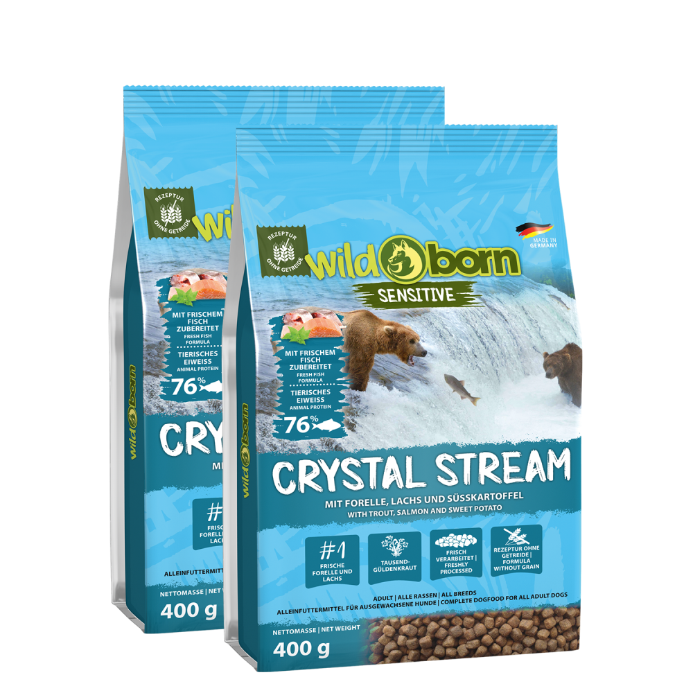 Wildborn Crystal Stream 400 g + 400 g gratis - Wildborn